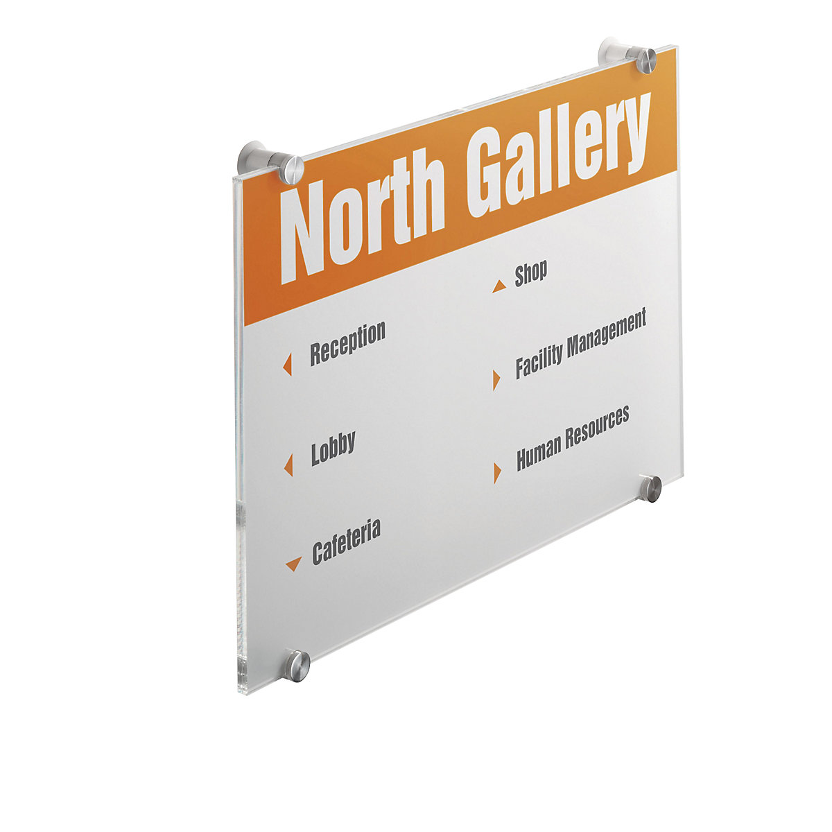 Rótulo para puertas CRYSTAL SIGN – DURABLE: de cristal acrílico, para ...