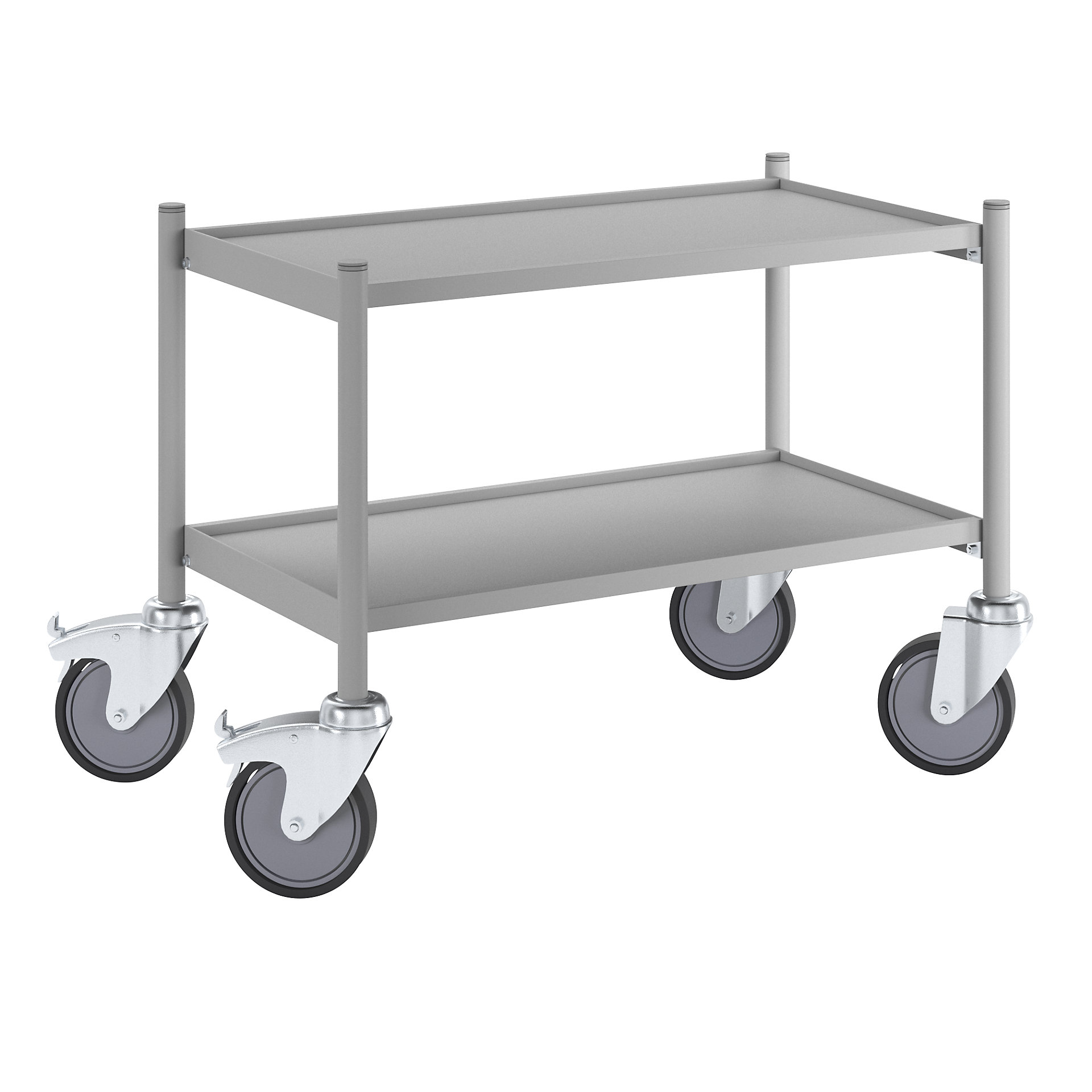 Chariot à plateaux, force 150 kg – eurokraft pro: dimensions plateaux L ...