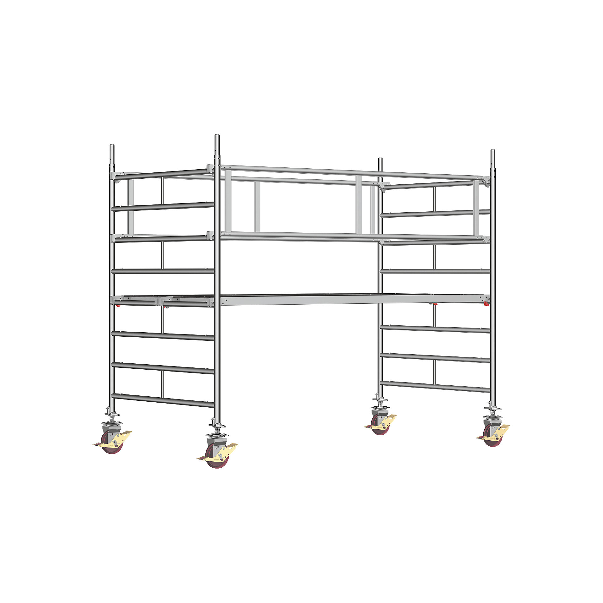 Andaime móvel universal – Layher versão larga altura do andaime 2,43 m ...