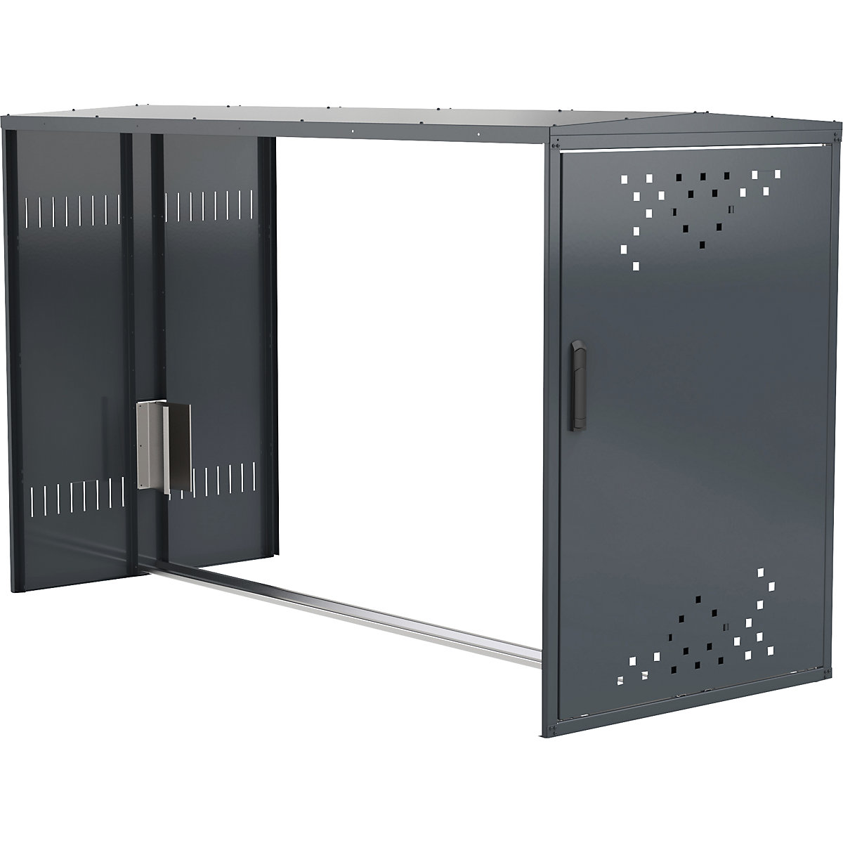 Bicycle locker: extension unit with gabled roof | kaiserkraft