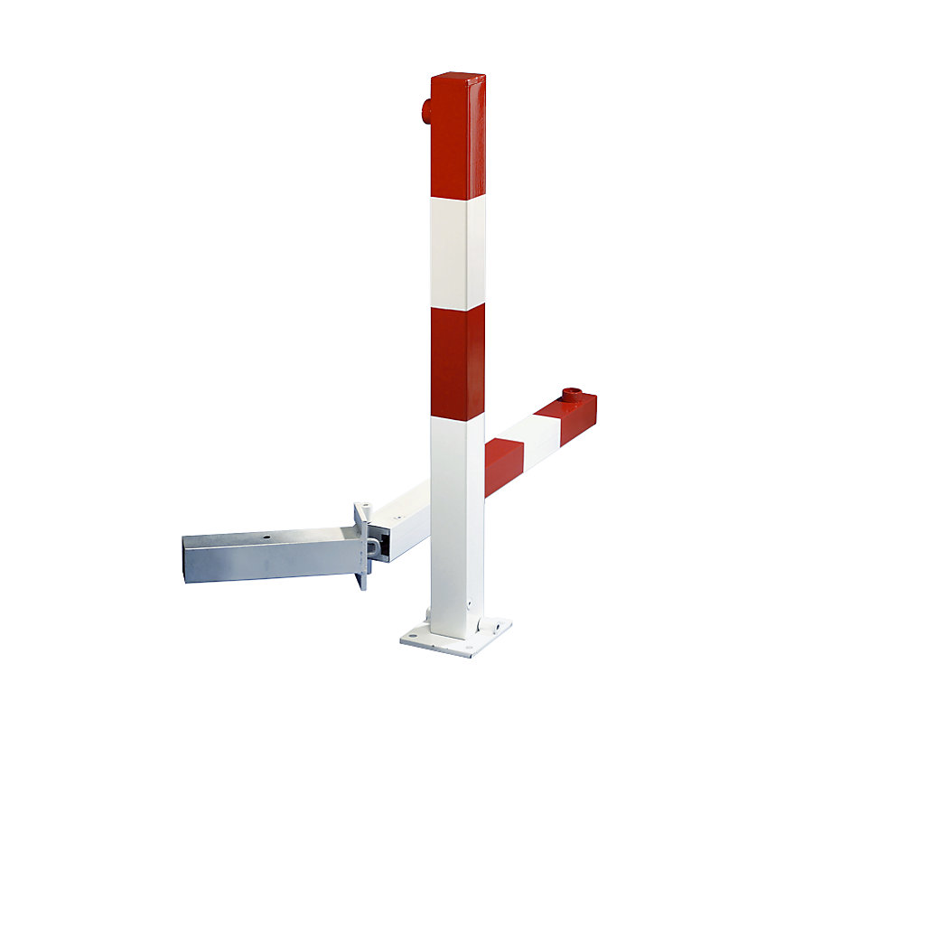Barrier post made of rectangular profile: to bolt in place | kaiserkraft IE