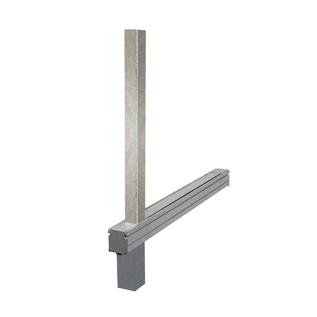 Folding barrier post: model A, with round cylinder lock | kaiserkraft
