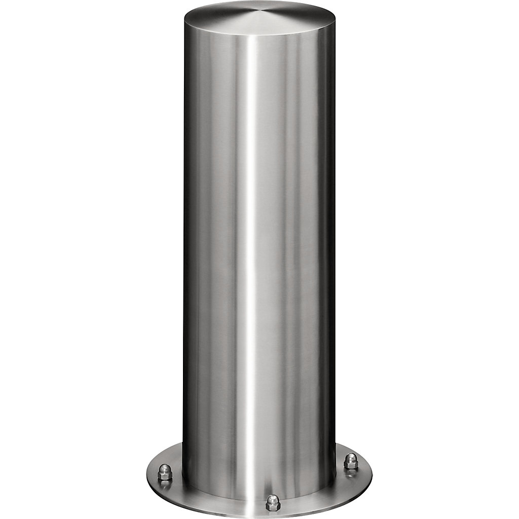 Stainless steel barrier post: with flat head, for bolting in place ...