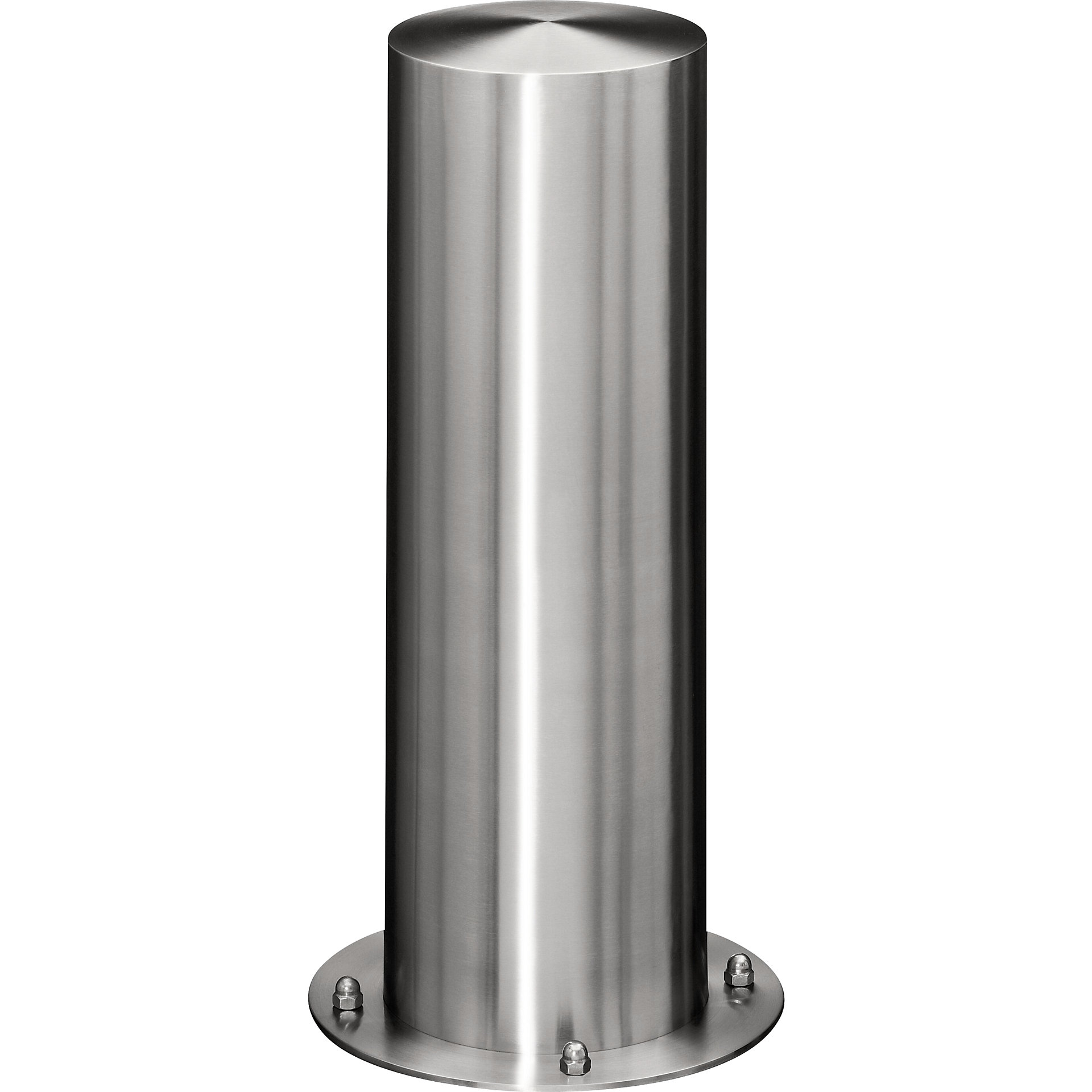 Stainless steel barrier post: with flat head, for bolting in place ...