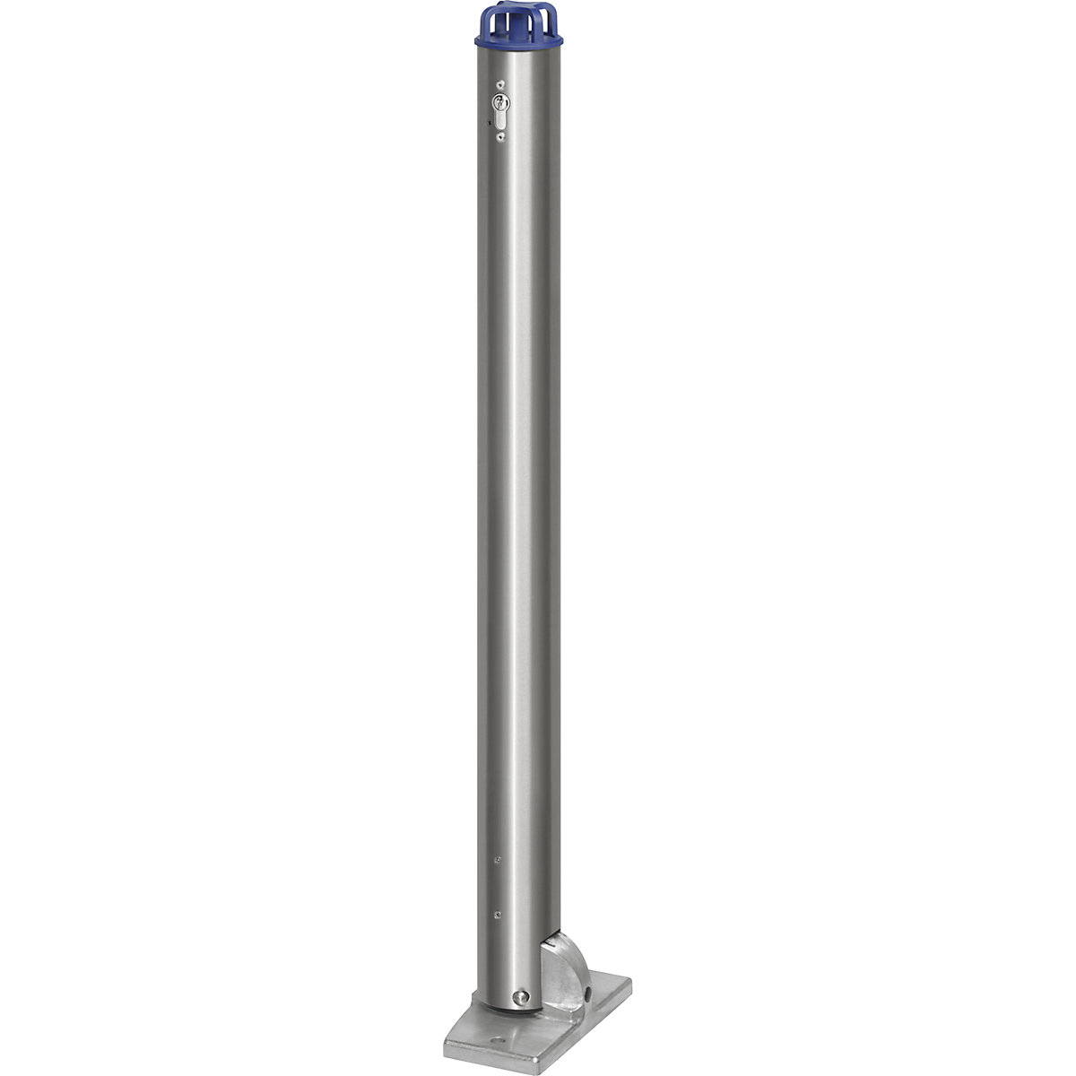 Stainless steel barrier post: with chain head, for bolting in place ...