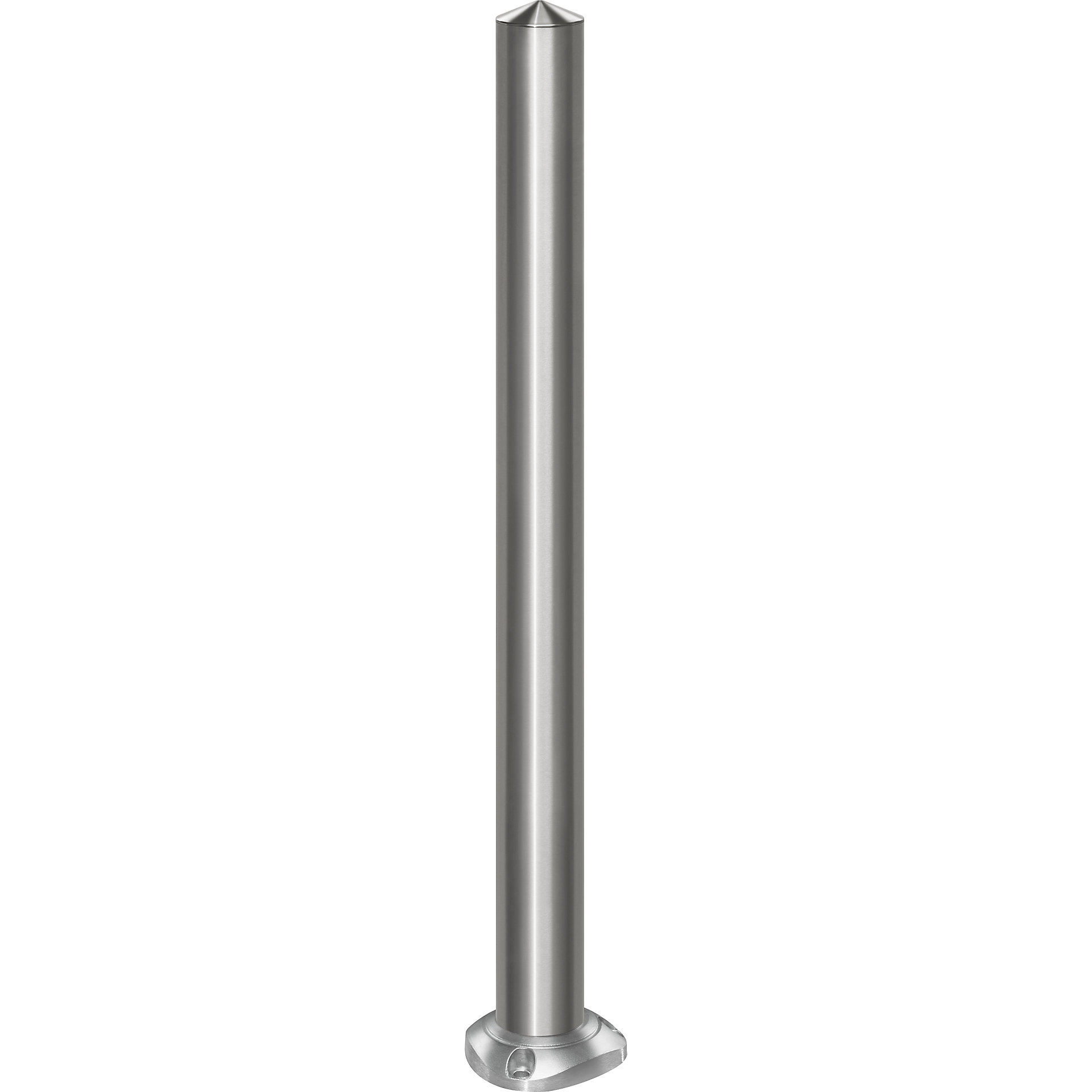 Stainless steel barrier post: with pointed head, self-righting for ...