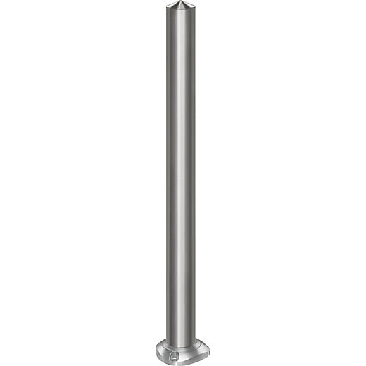 Stainless steel barrier post: with pointed head, self-righting for ...