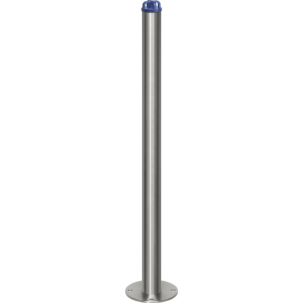 Stainless steel barrier post: with chain head, for bolting in place ...