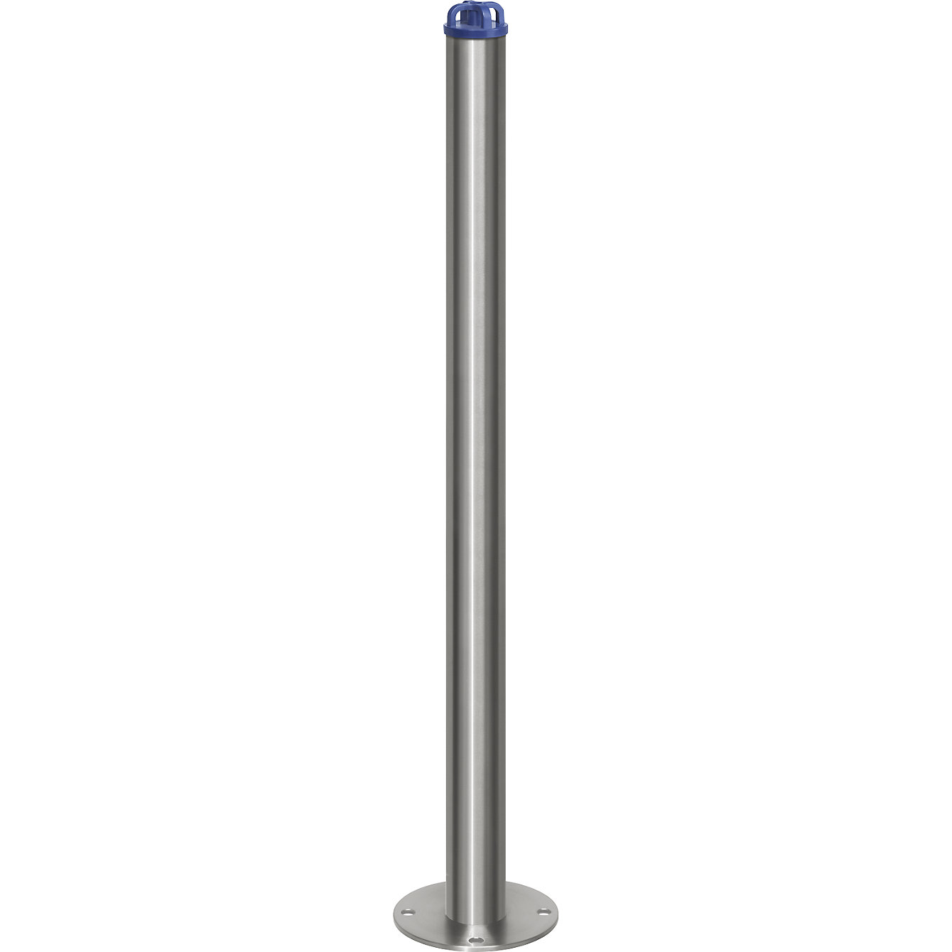 Stainless steel barrier post: with chain head, for bolting in place ...