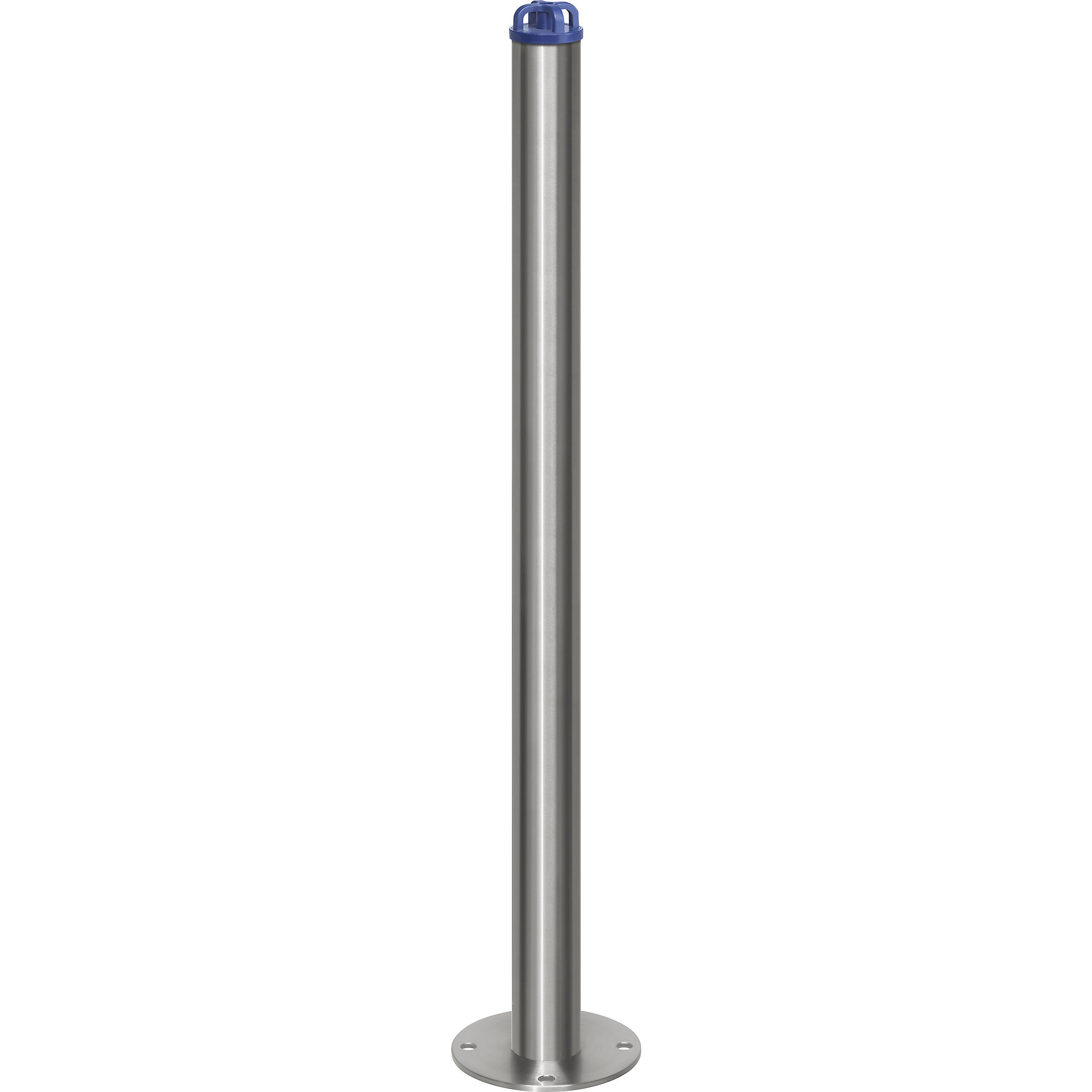 Stainless steel barrier post: with chain head, for bolting in place ...
