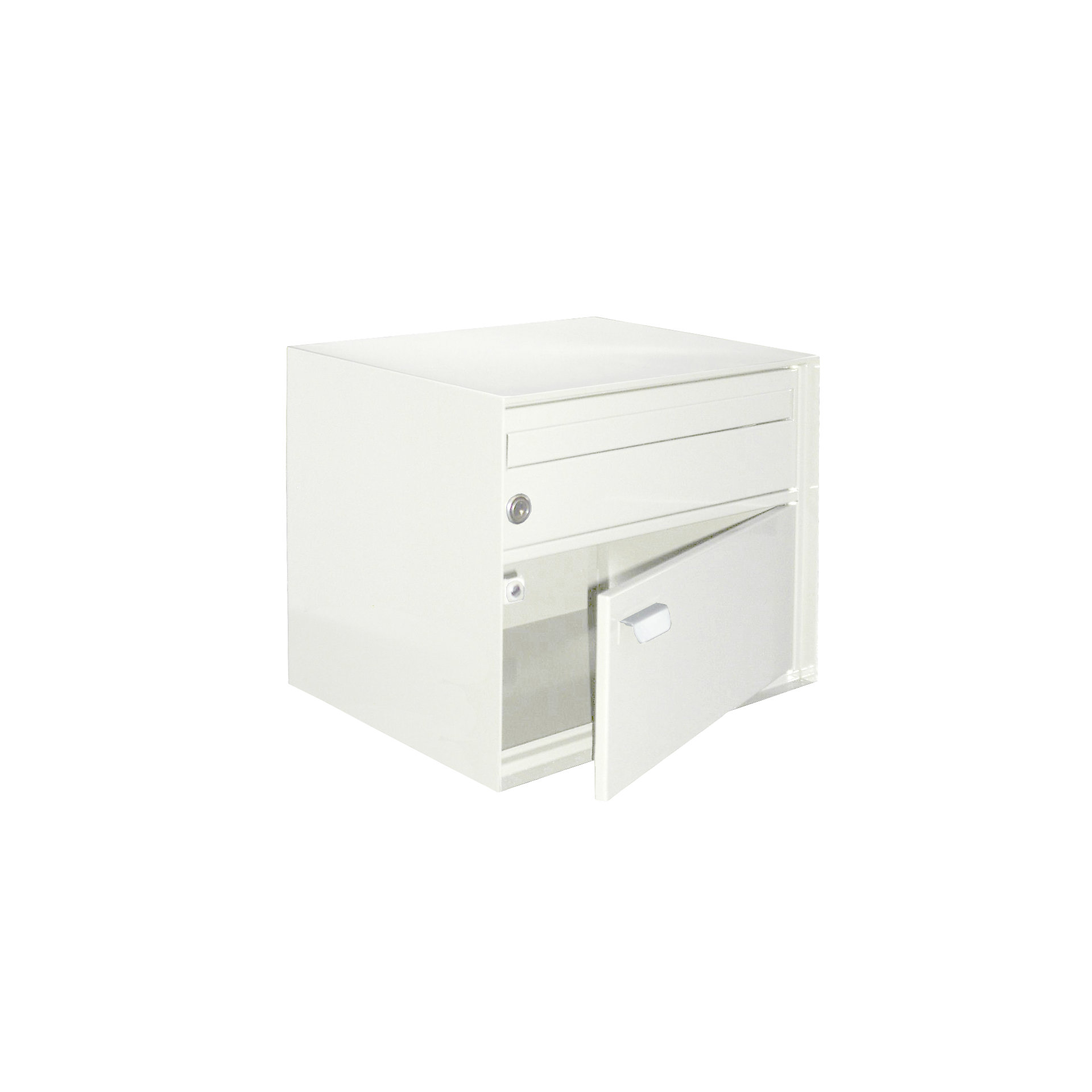 Letter box, WxHxD 390 x 315 x 310 mm: sheet steel, powder coated ...