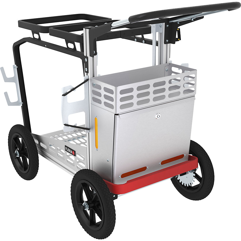 Picobello Metropol waste collection trolley – FLORA: 2 fixed waste sack ...