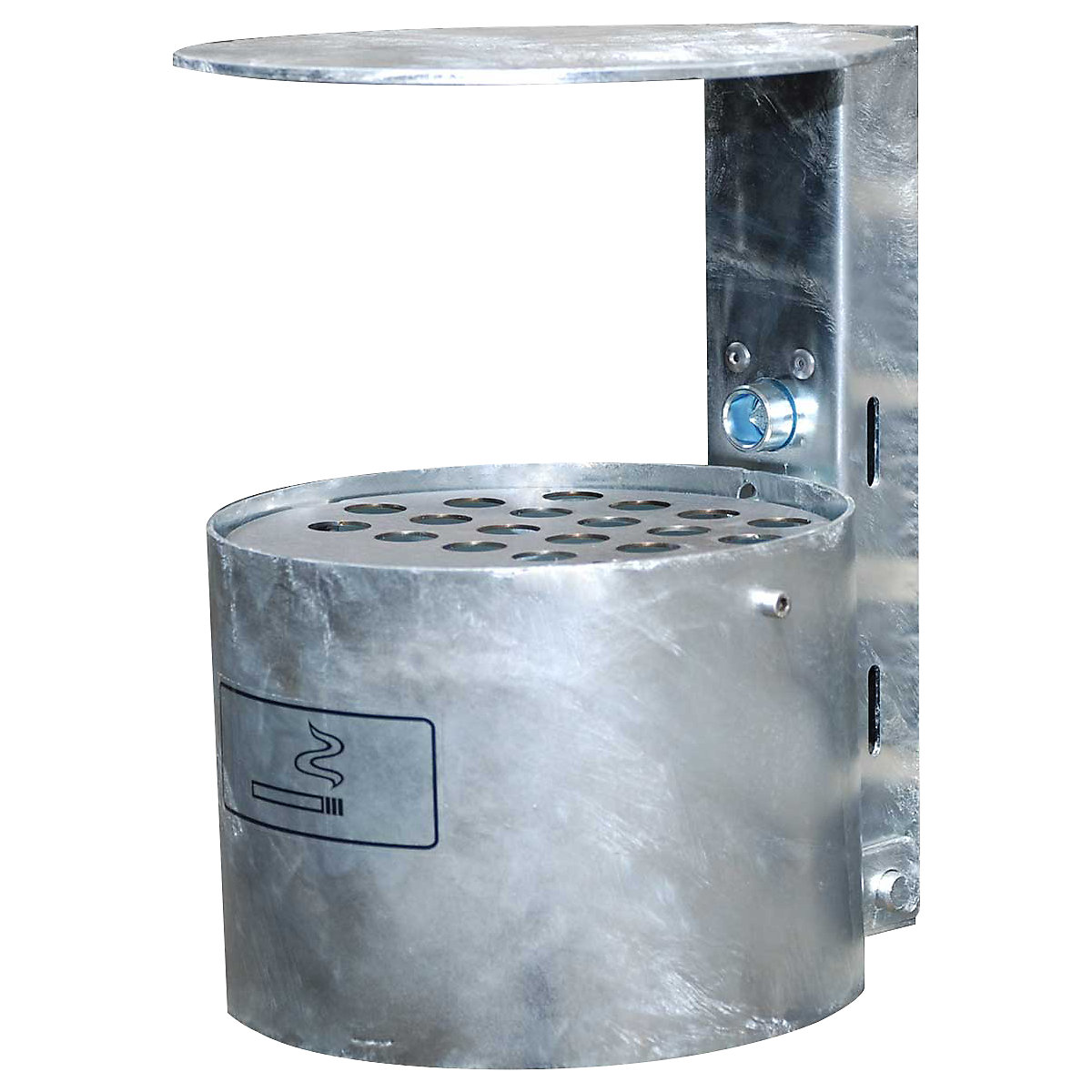 Wall mounted ashtray: capacity 4 l, HxØ 290 x 200 mm | KAISER+KRAFT