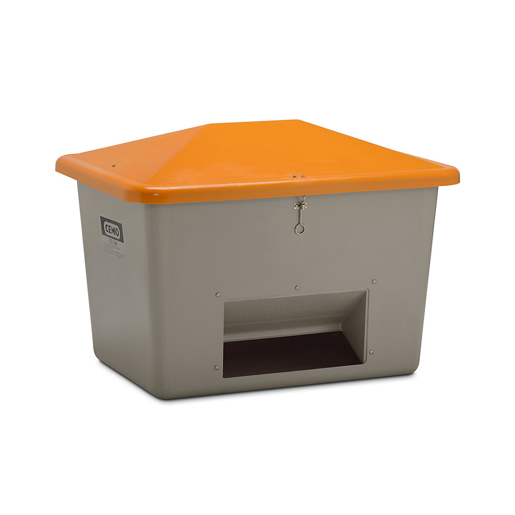 CEMO – Grit container made of GRP: capacity 700 l, with dispenser ...