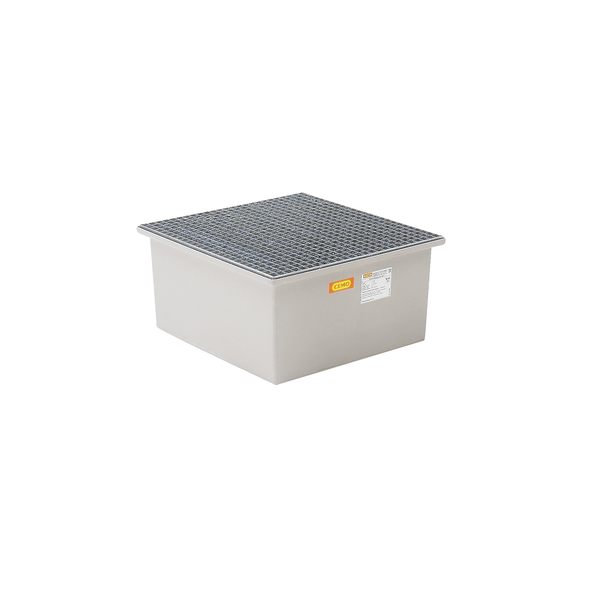 asecos PE-Auffangwanne für 60-Liter-Fässer: Auffangvolumen 60 l, Boden ...