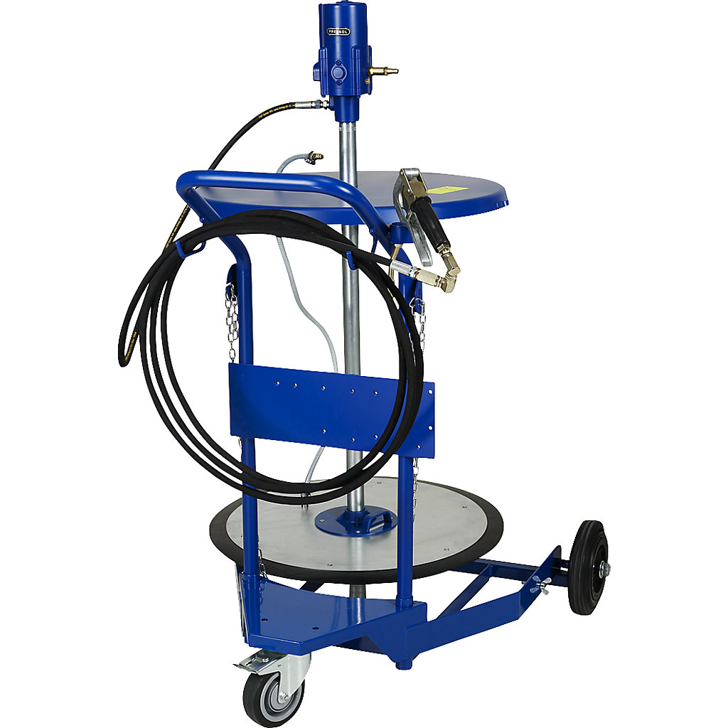 Fett-Fasswagen PRESSOL: mit pneumatischer Fettpumpe 50:1 | kaiserkraft