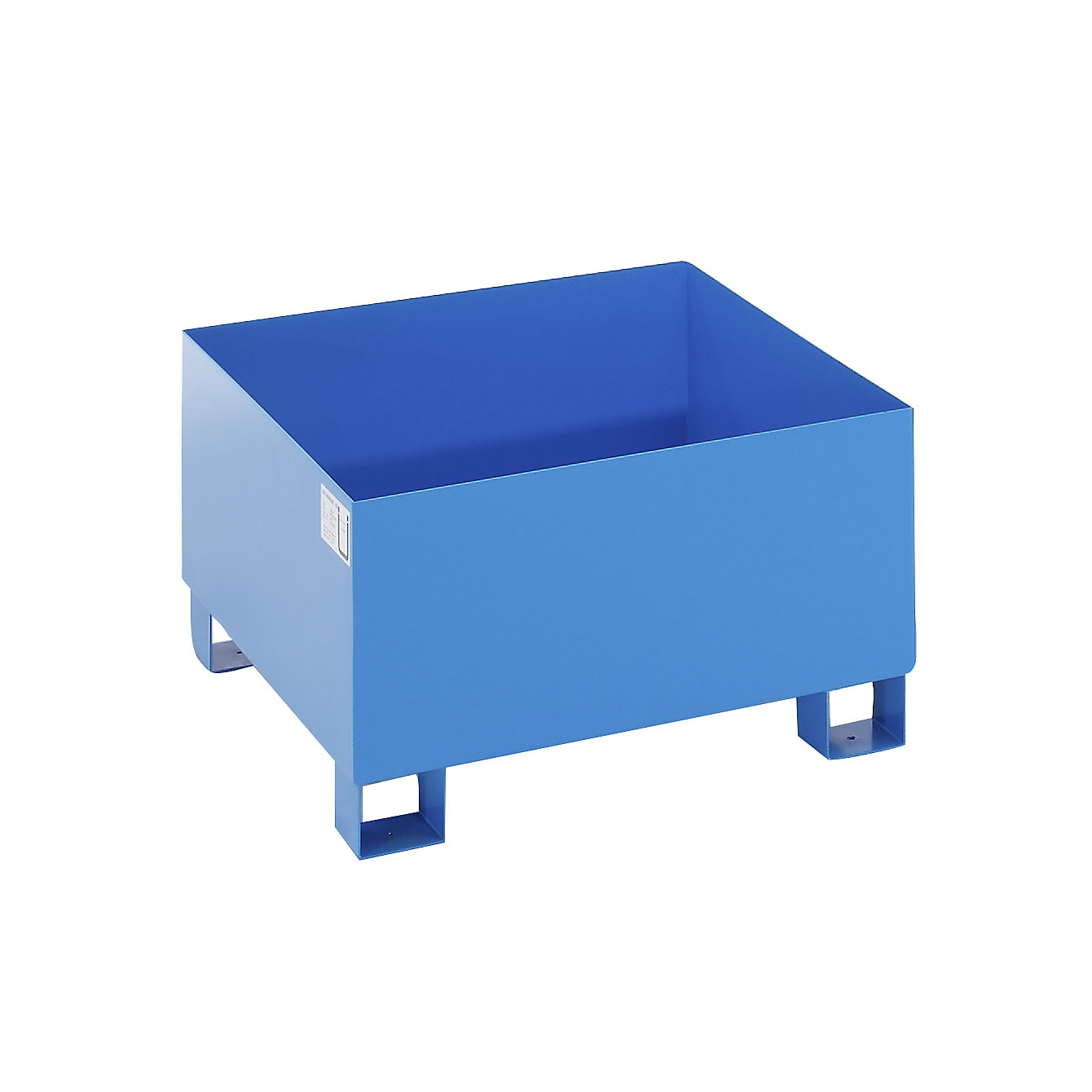 Stahl-Auffangwanne für 200-l-Fässer eurokraft basic: LxBxH 800 x 800 x ...