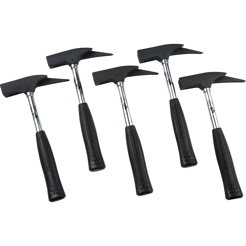 Set of roofing hammers with fibreglass handle: with tubular steel ...