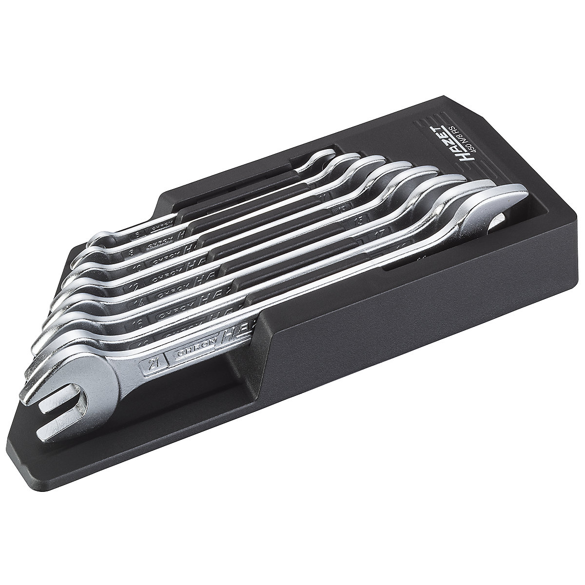 Double open ended spanner set – HAZET: 8 pieces | kaiserkraft