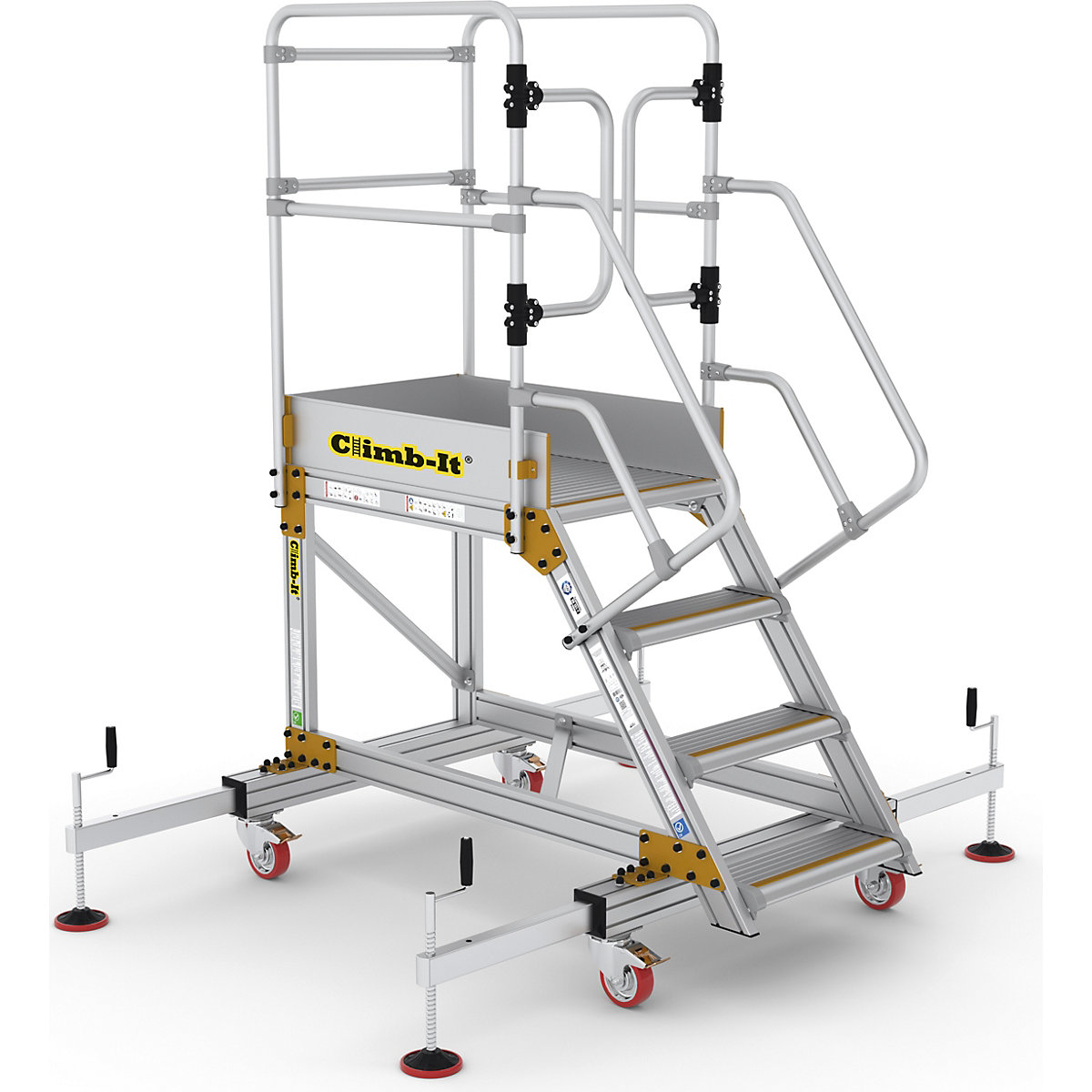 CLIMB-IT Extra Large Platform Safety Steps with Adjustable Stabilisers | Access | BiGDUG