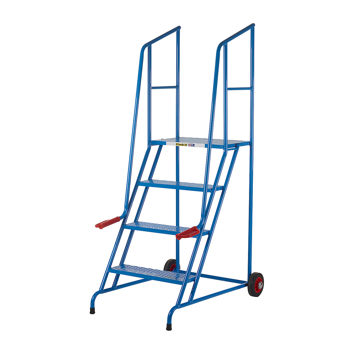 CLIMB-IT Mobile Lorry Access Steps | 1740h x 750w x 990d mm | 4 Tread ...