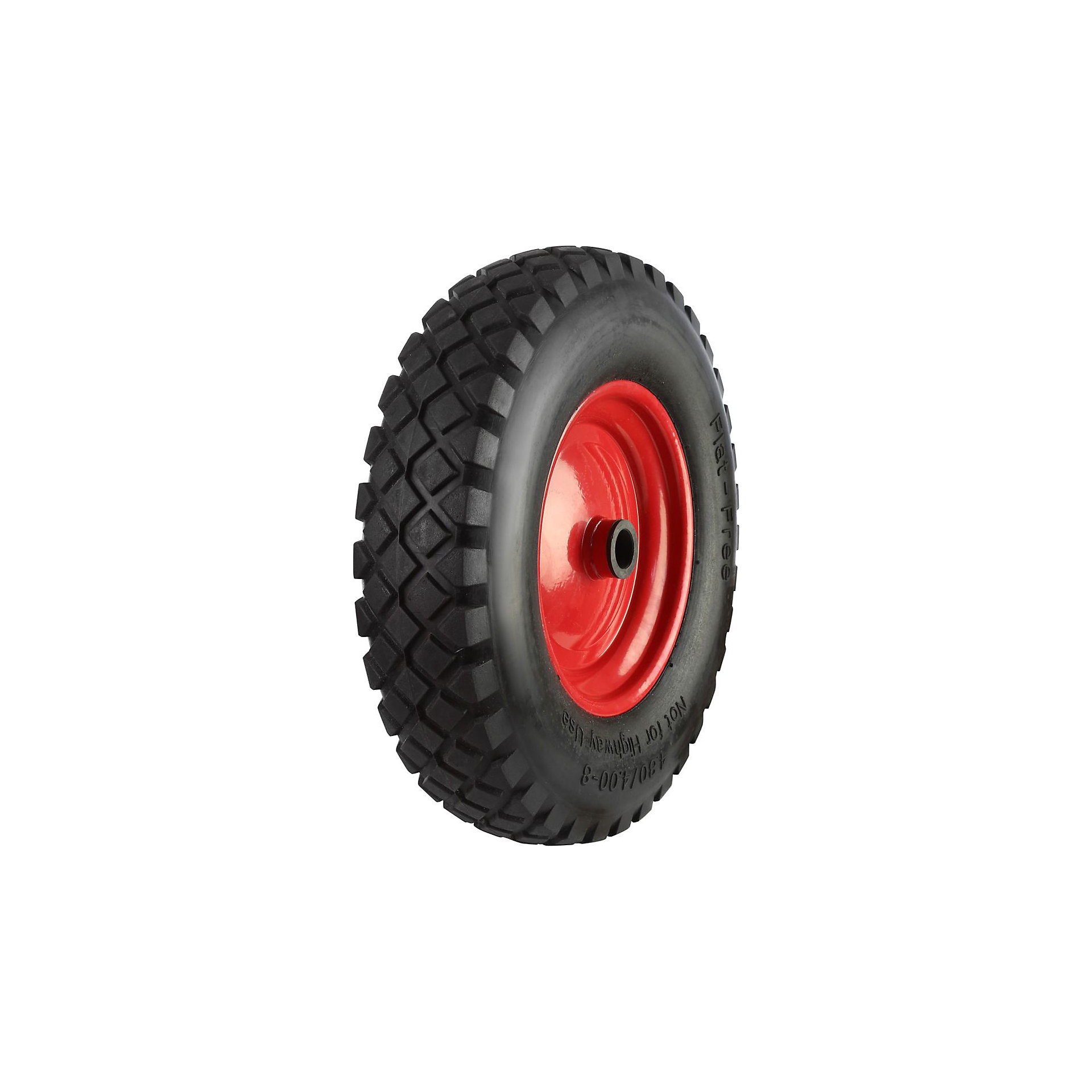 BiGDUG Puncture Proof Wheel | Red Steel Centre | 400mm Dia. | Handling ...