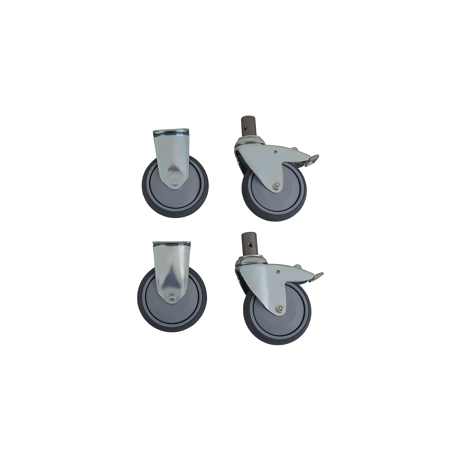 Castor Wheel Set | Thermoplastic Rubber | 125mm Dia. | 100kg | Handling ...