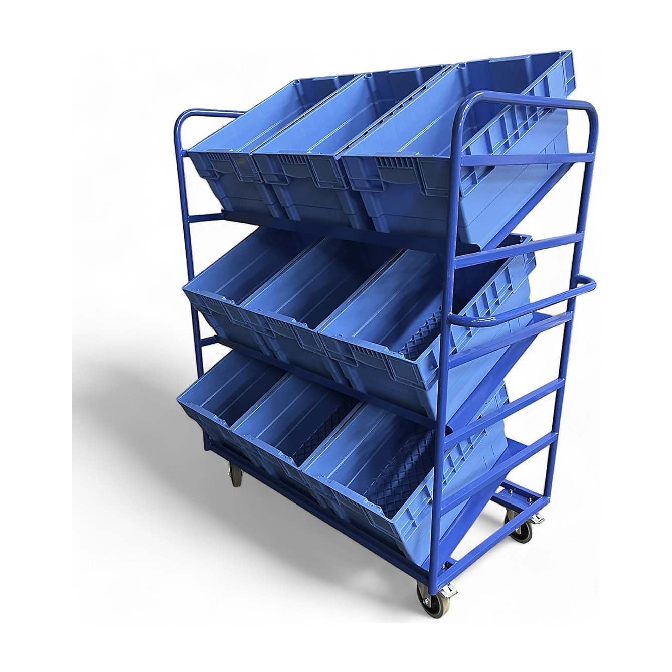 Kanban Order Picking Trolley | 75kg Shelf Capacity | BiGDUG