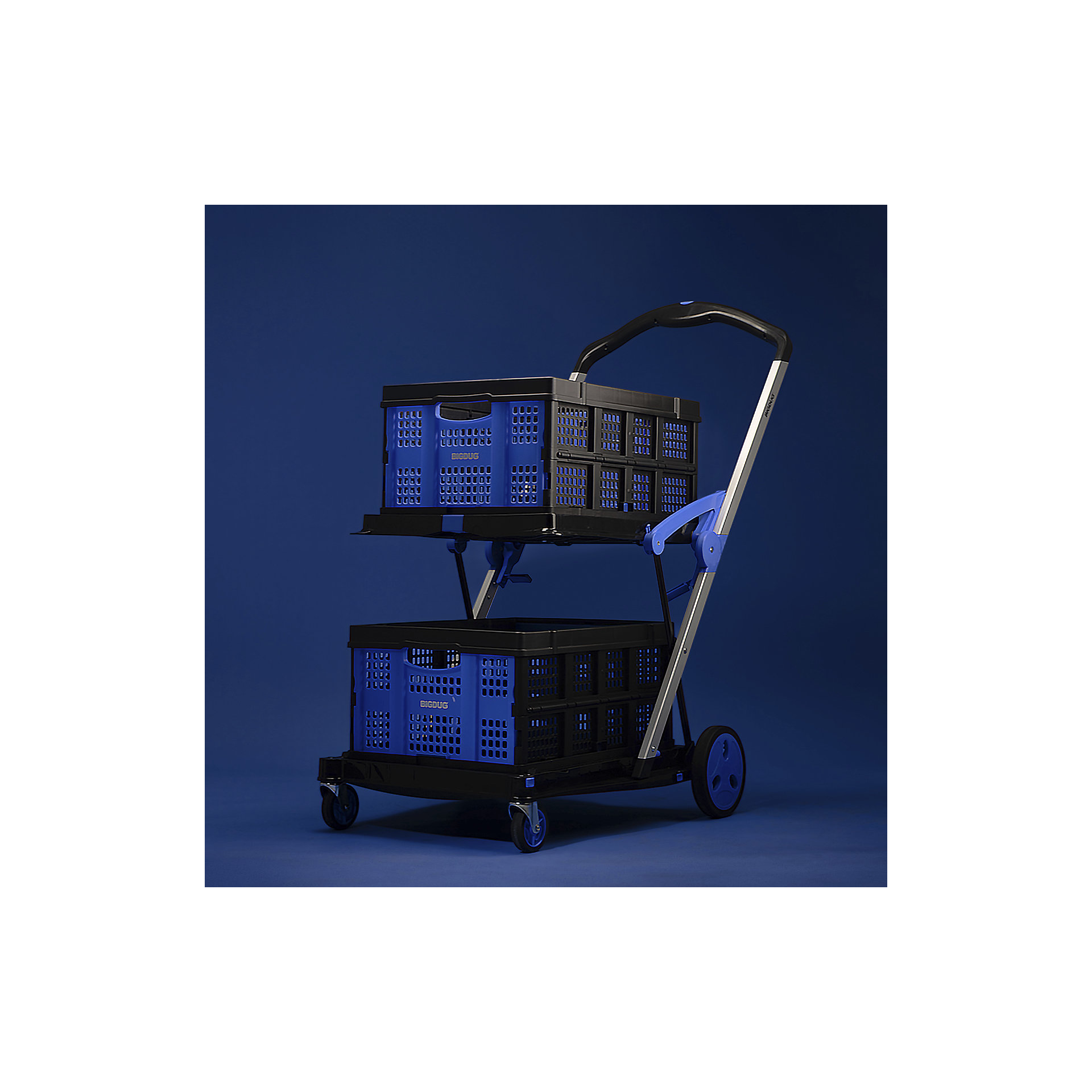 BiGDUG Folding Box Trolley | 90kg load capacity | BiGDUG