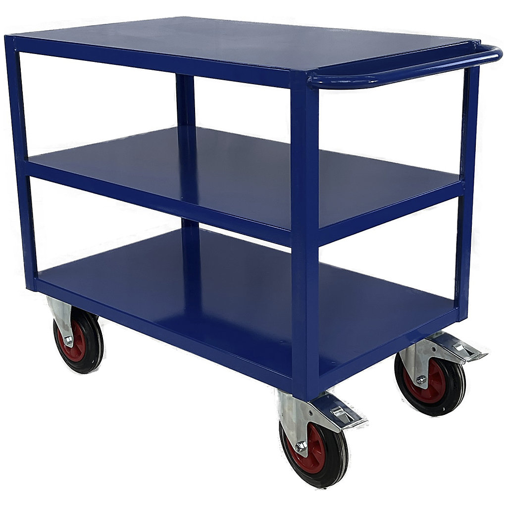 Heavy Duty Picking Trolley | 925h x 1120w x 625d mm | Steel Deck | 3 ...