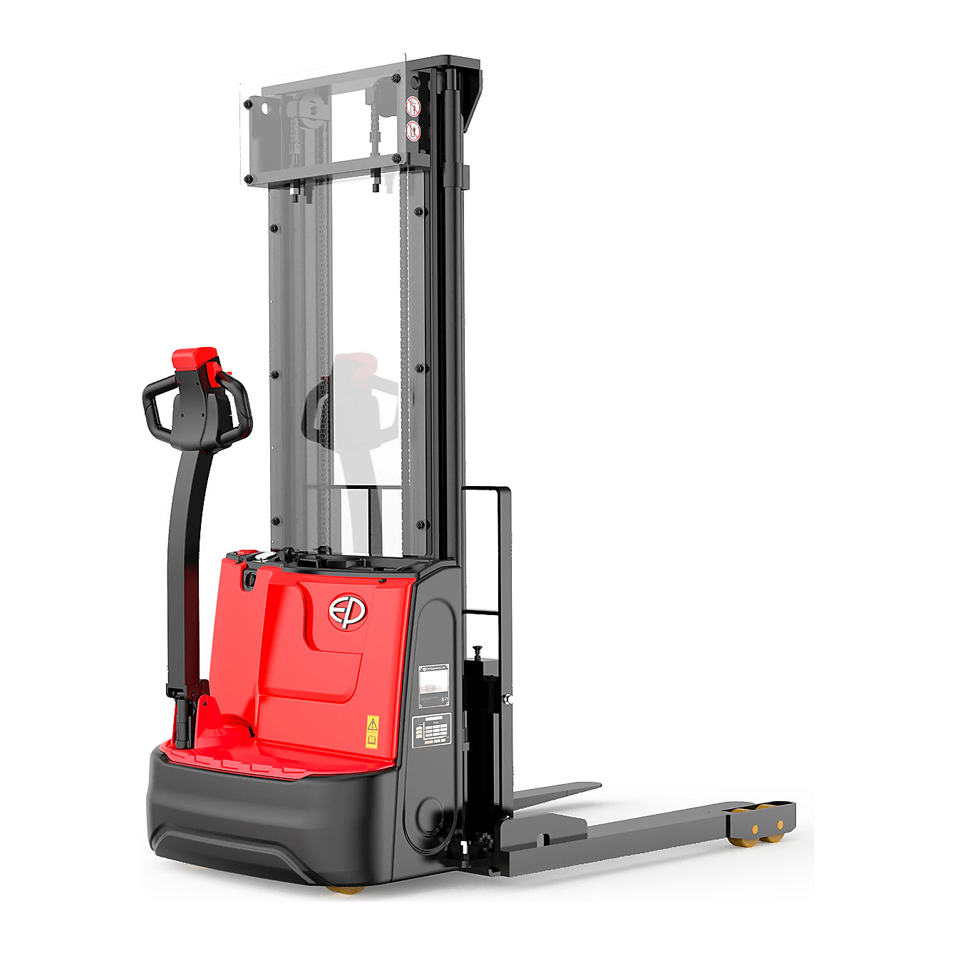 Powered Straddle Stacker with Adjustable Forks | BiGDUG