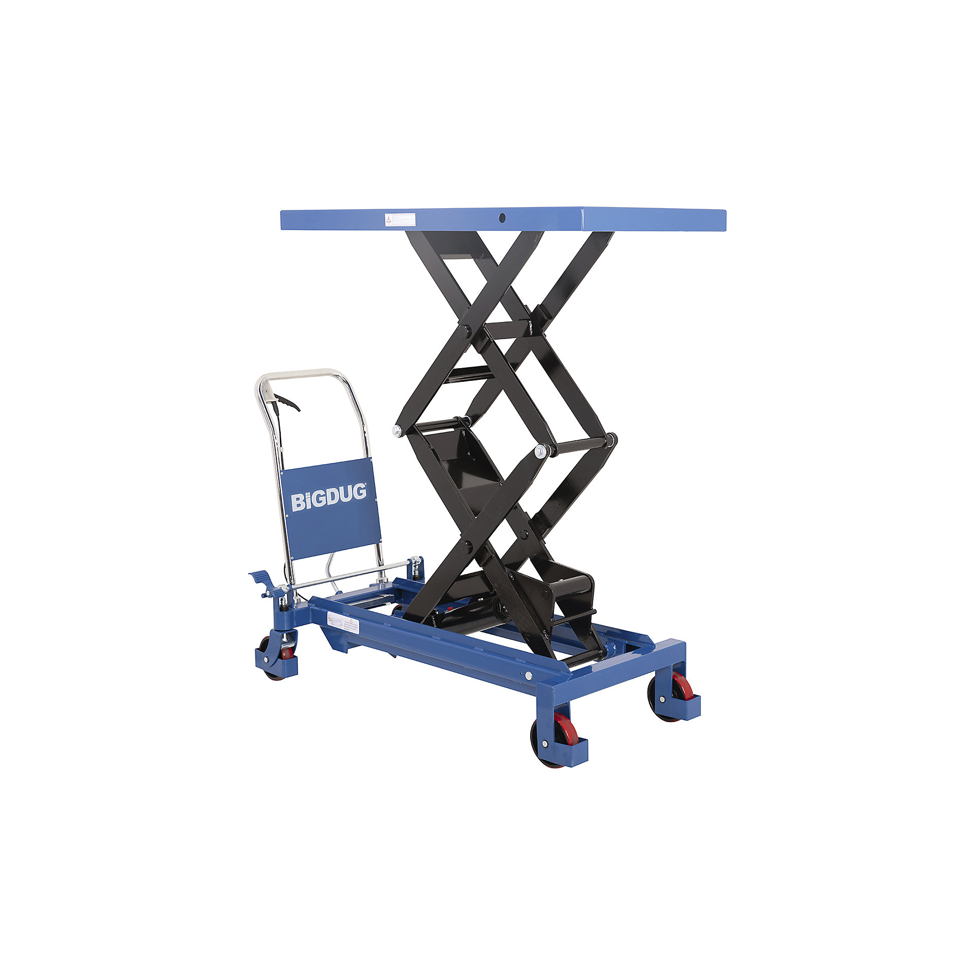 BiGDUG Essentials Manual Scissor Lift Table | Double | Capacity 800kg ...