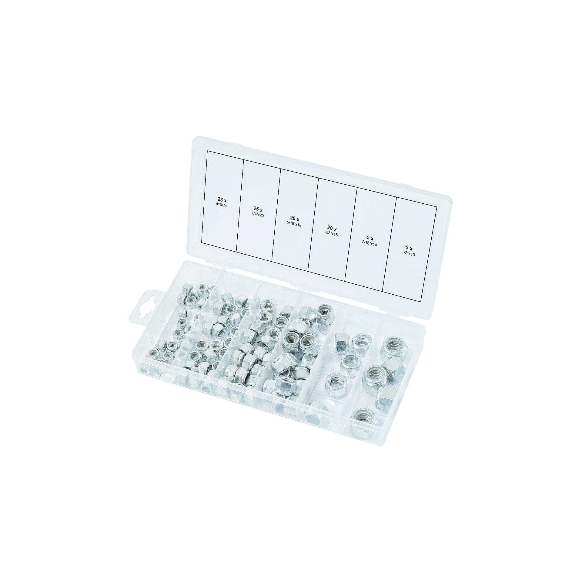 Sortiment Muttern, UNC KS Tools: 100 Teile | kaiserkraft