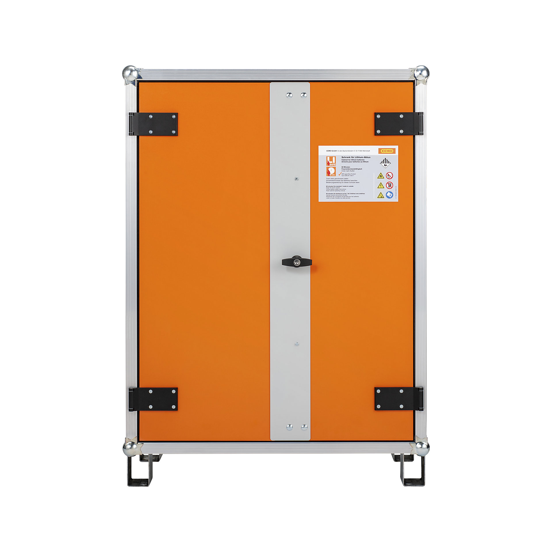 Safety battery charging cabinet for a fire alarm system – CEMO: WxDxH ...