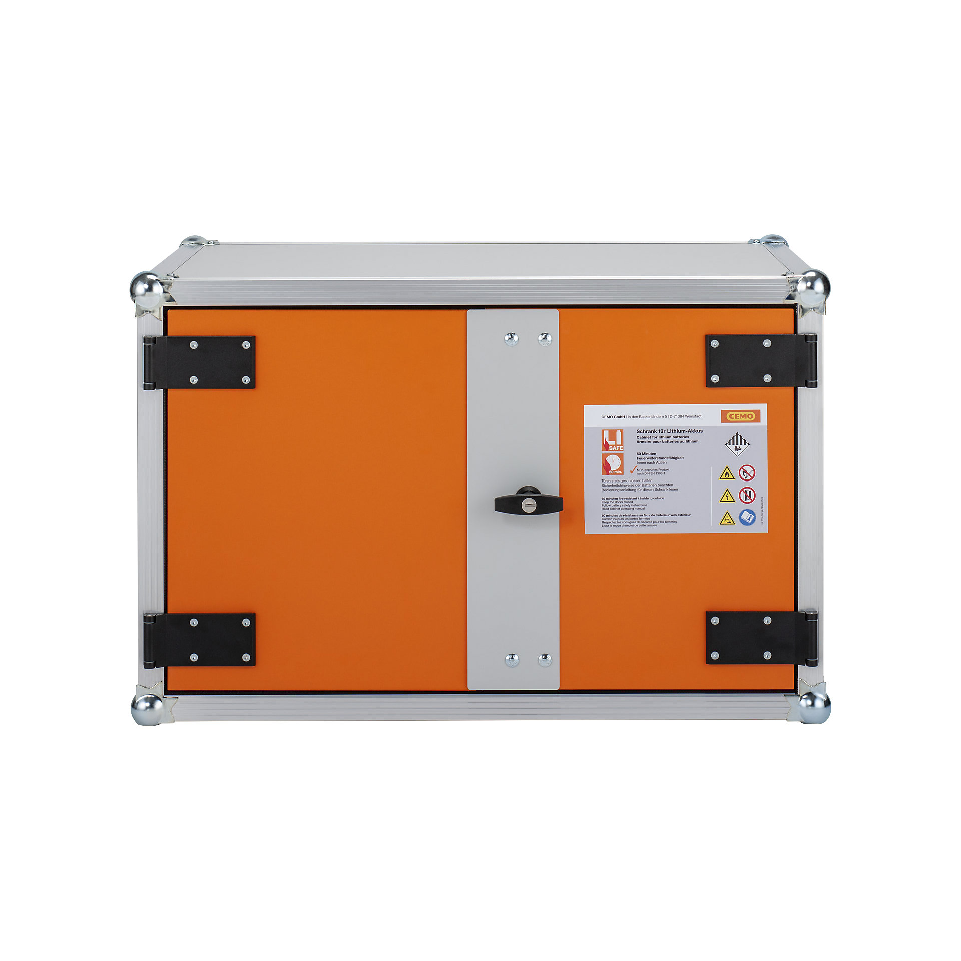 Safety battery charging cabinet for a fire alarm system – CEMO: WxDxH ...