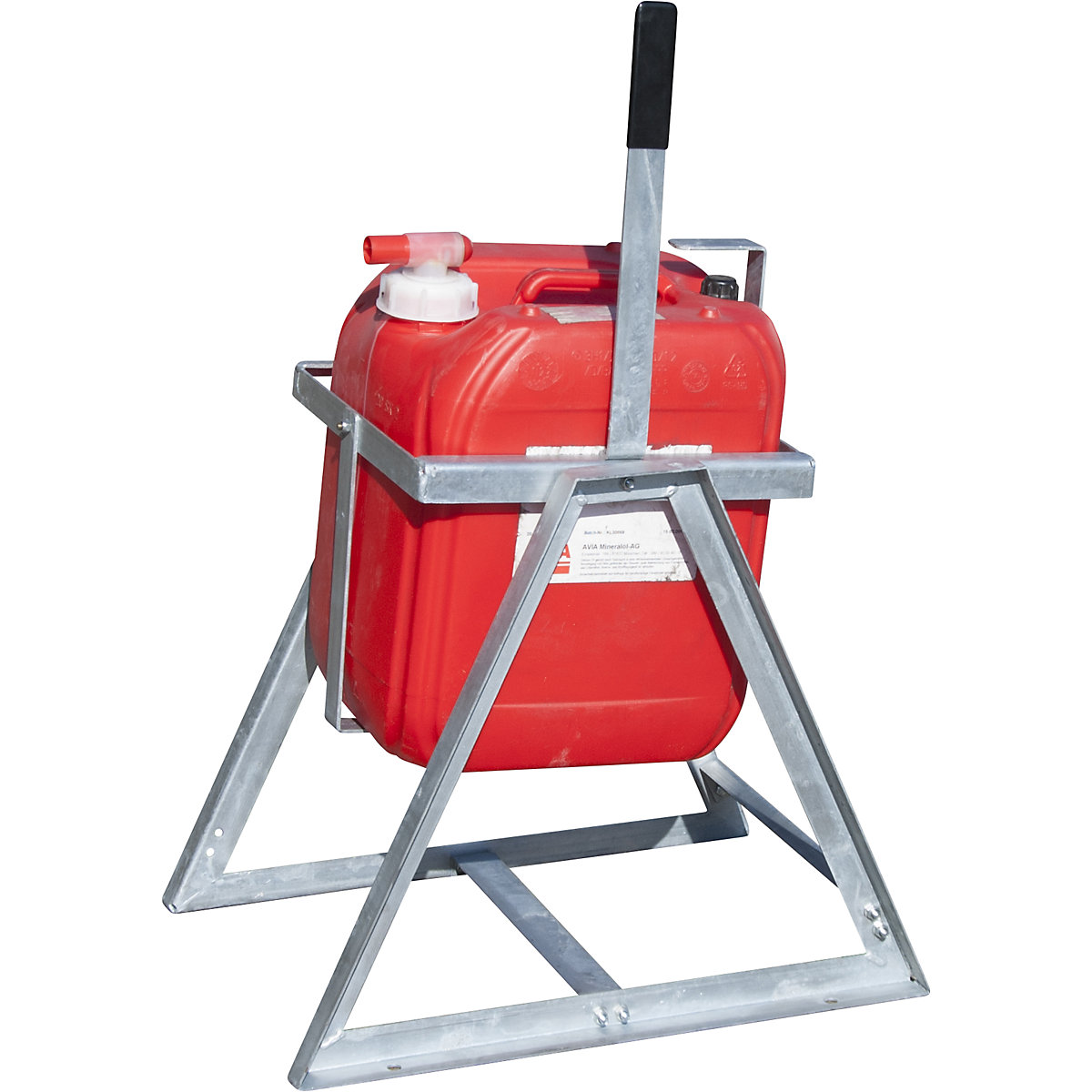 Tilting canister stand – eurokraft pro: for 20 / 25 litre containers ...