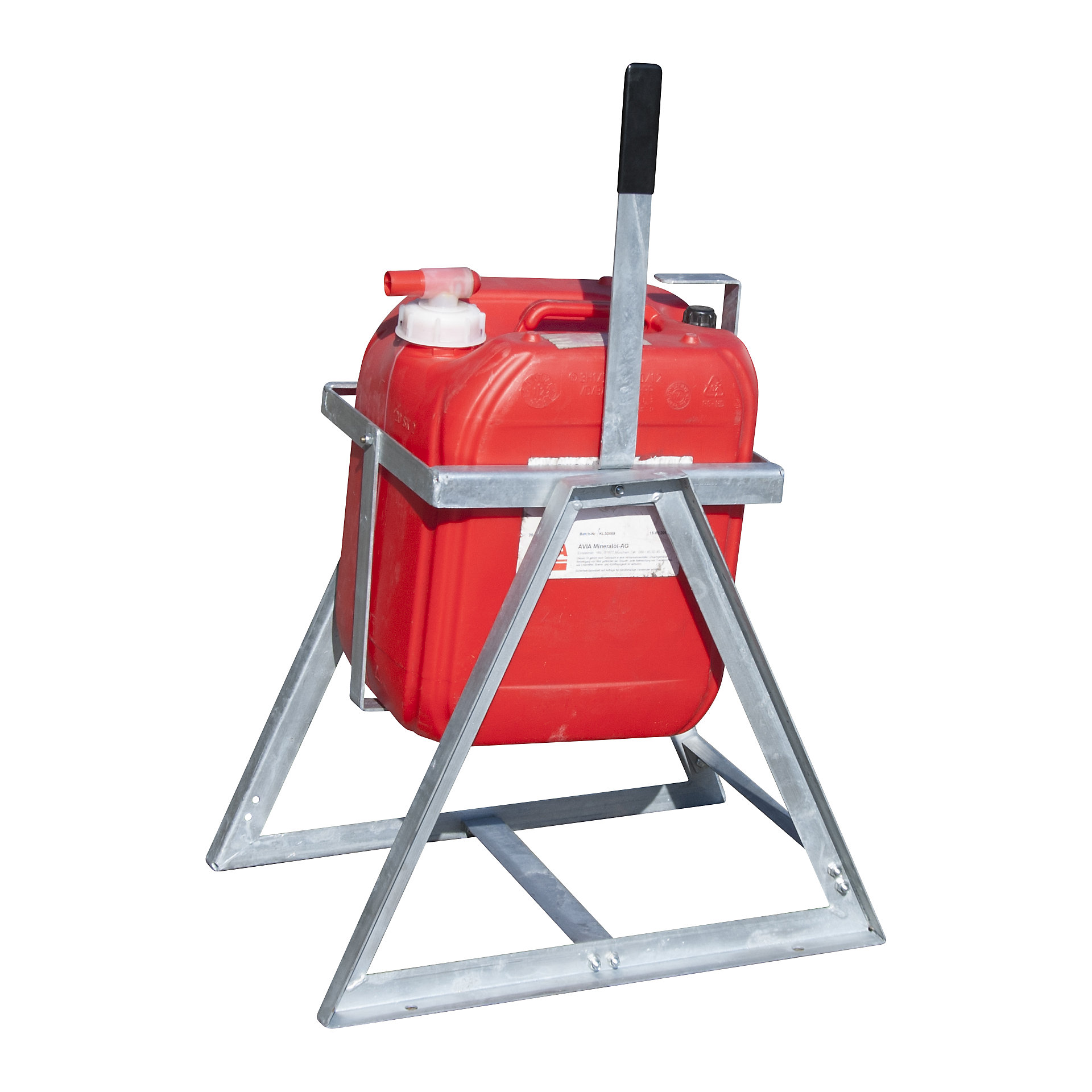 Tilting canister stand – eurokraft pro: for 20 / 25 litre containers ...