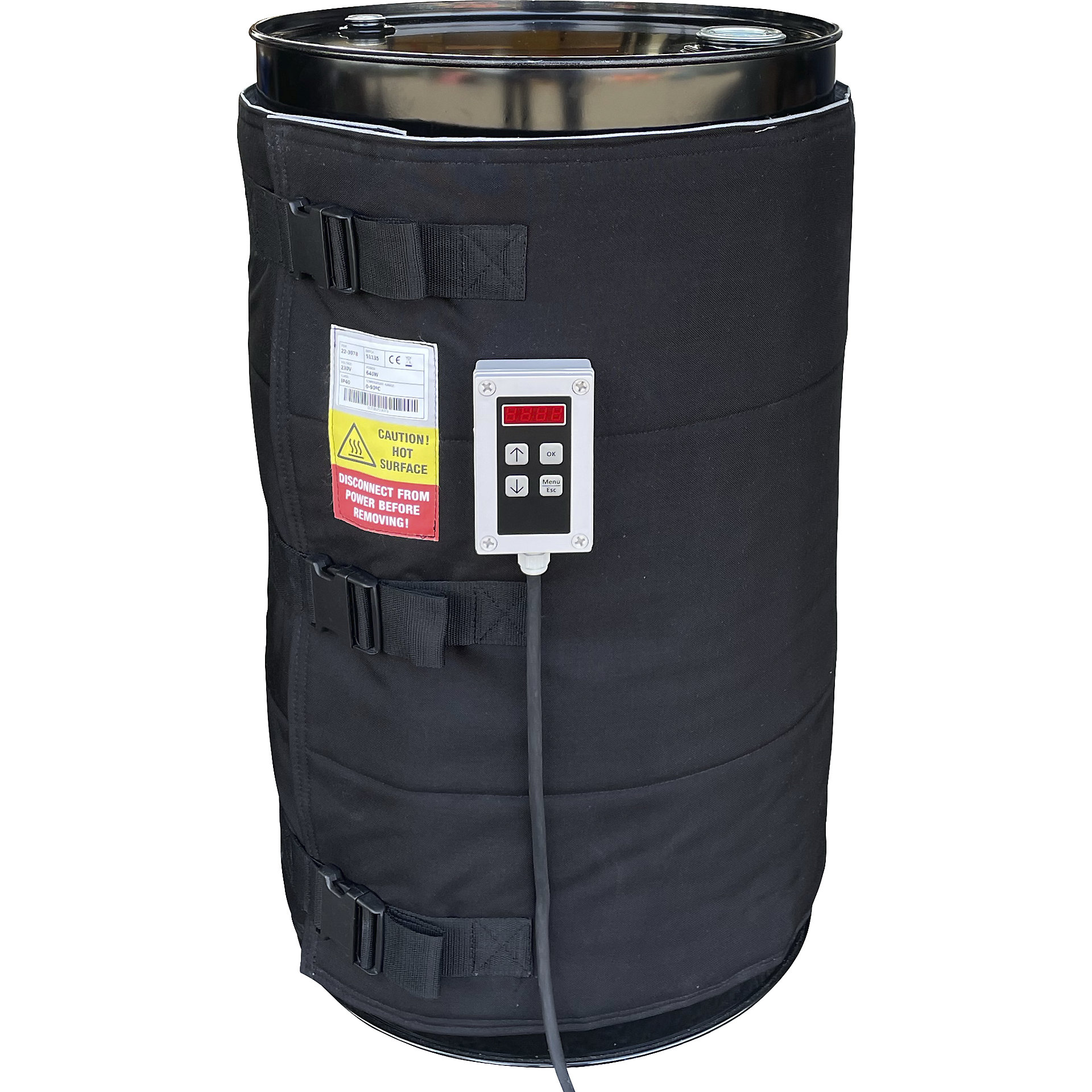 Drum heating jacket: for 105 – 120 l drums, digital | kaiserkraft