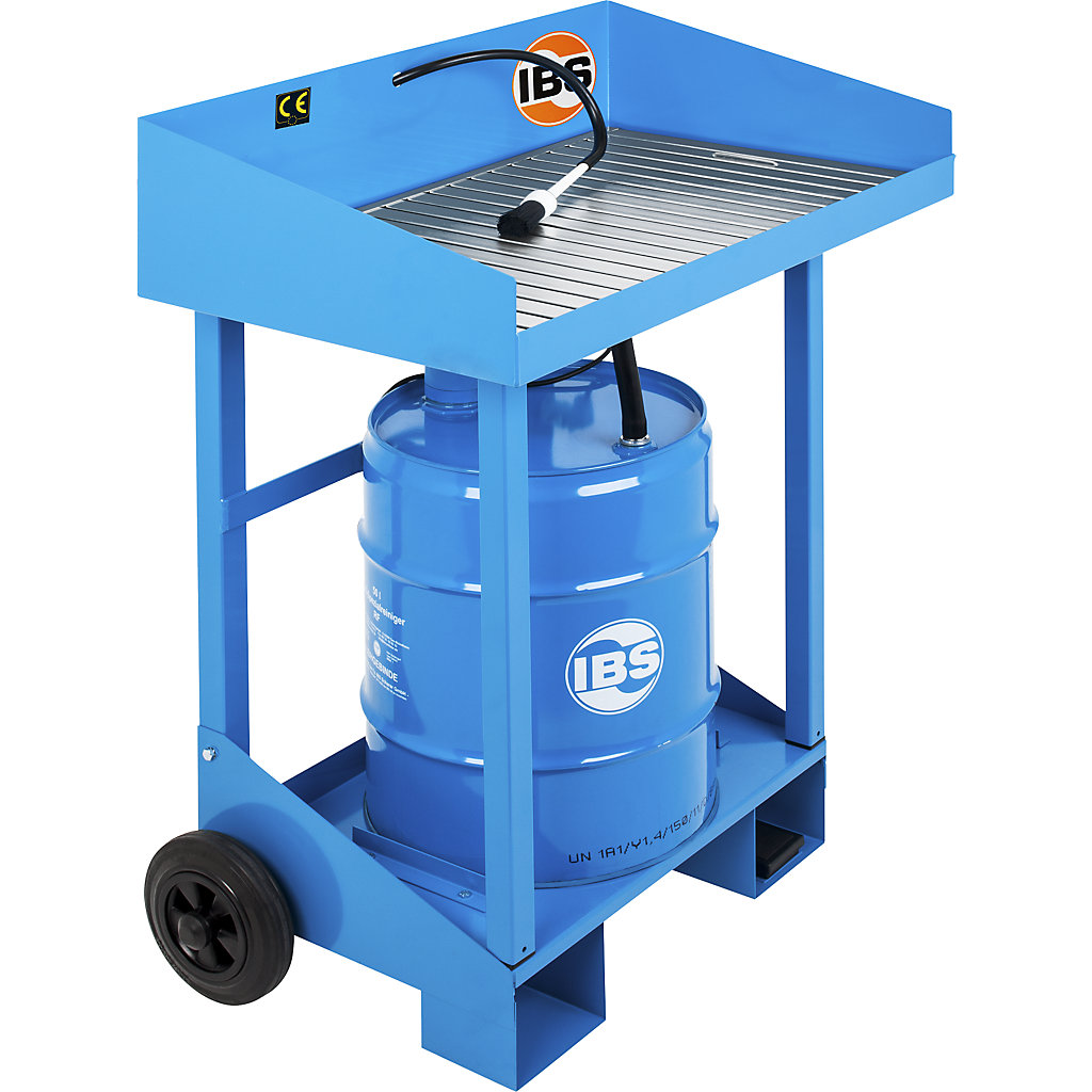 Mobile small parts cleaner – IBS Scherer: complete set with 50 l of ...