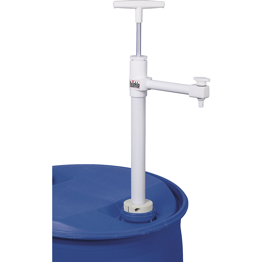PTFE hand drum pump: with drainage elbow | kaiserkraft