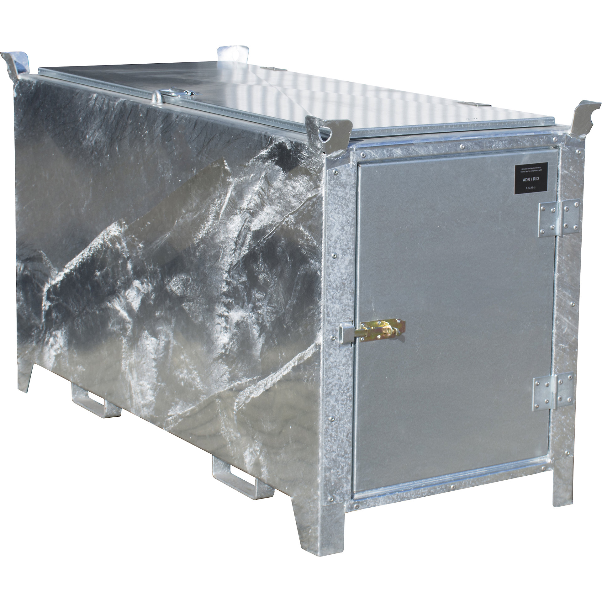 Fluorescent tube box, hot dip galvanised – eurokraft pro: capacity 900 ...