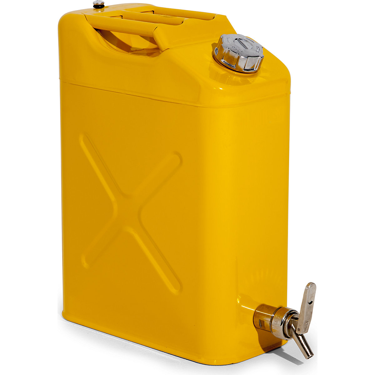 Safety canister with fine dosage tap – FALCON: sheet steel | kaiserkraft