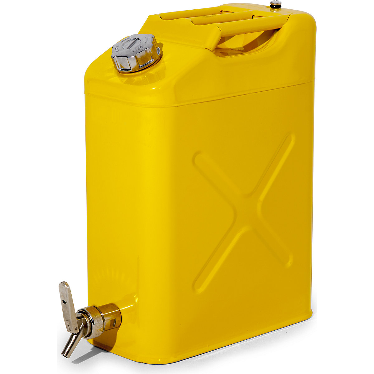 Safety canister with fine dosage tap – FALCON: sheet steel | kaiserkraft