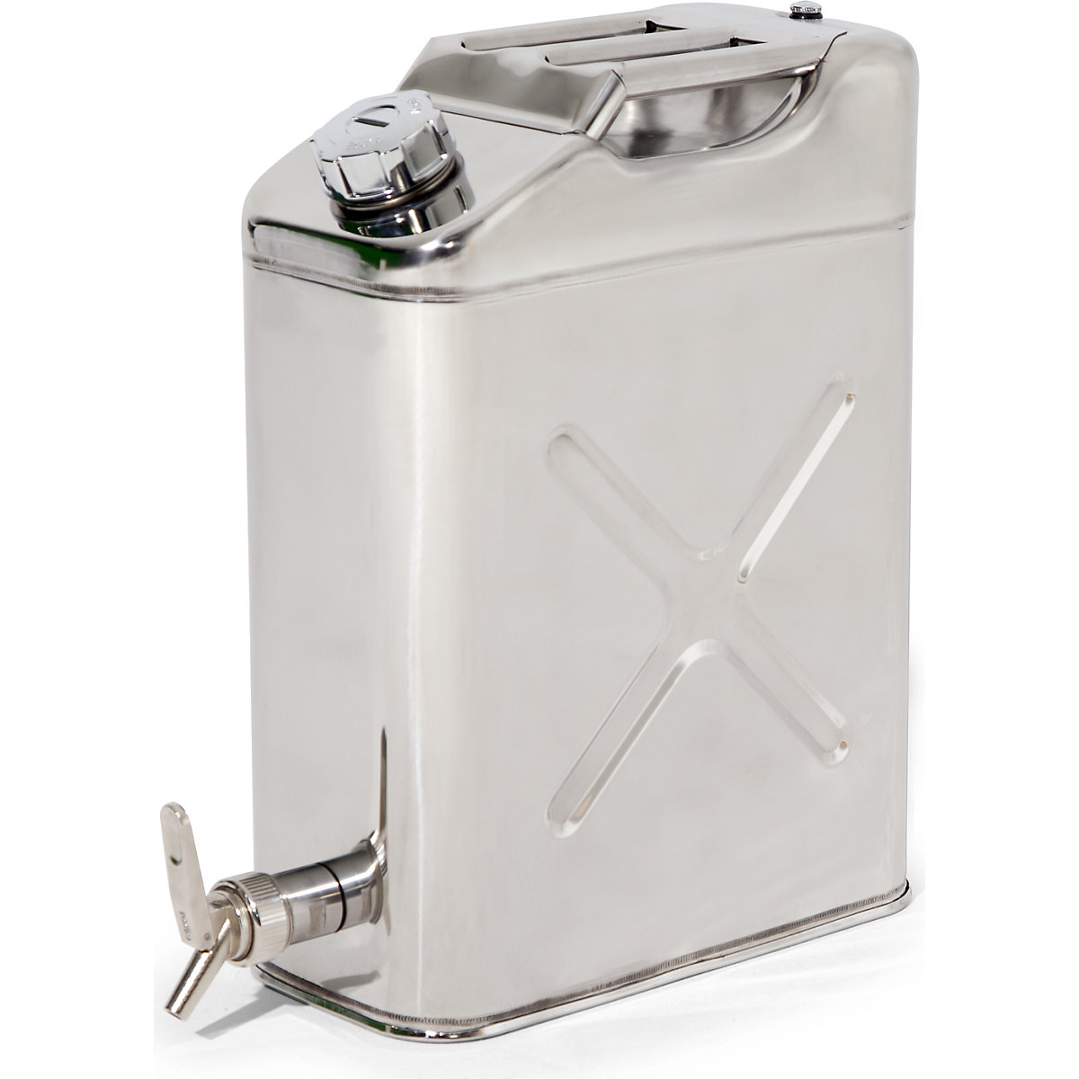 Safety canister with fine dosage tap – FALCON: stainless steel ...