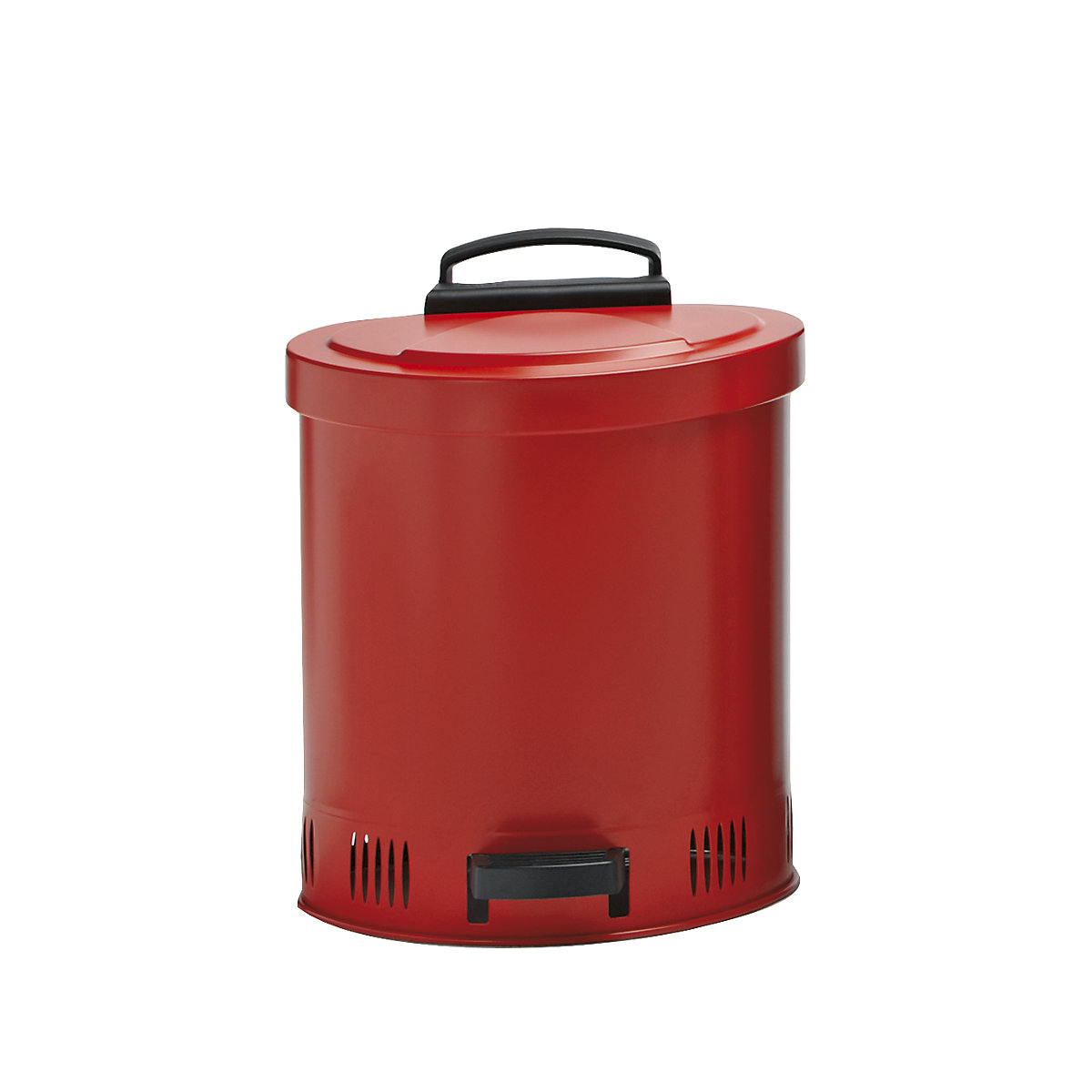Safety disposal can with self-closing lid: sheet steel | kaiserkraft