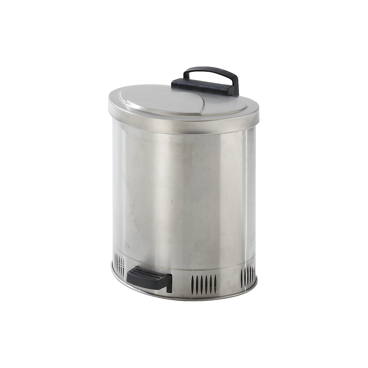 Safety disposal can with self-closing lid: stainless steel | kaiserkraft