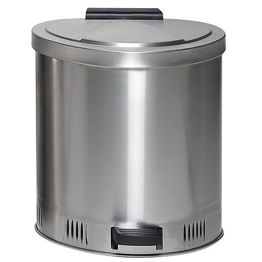 Safety disposal can with self-closing lid: stainless steel | kaiserkraft