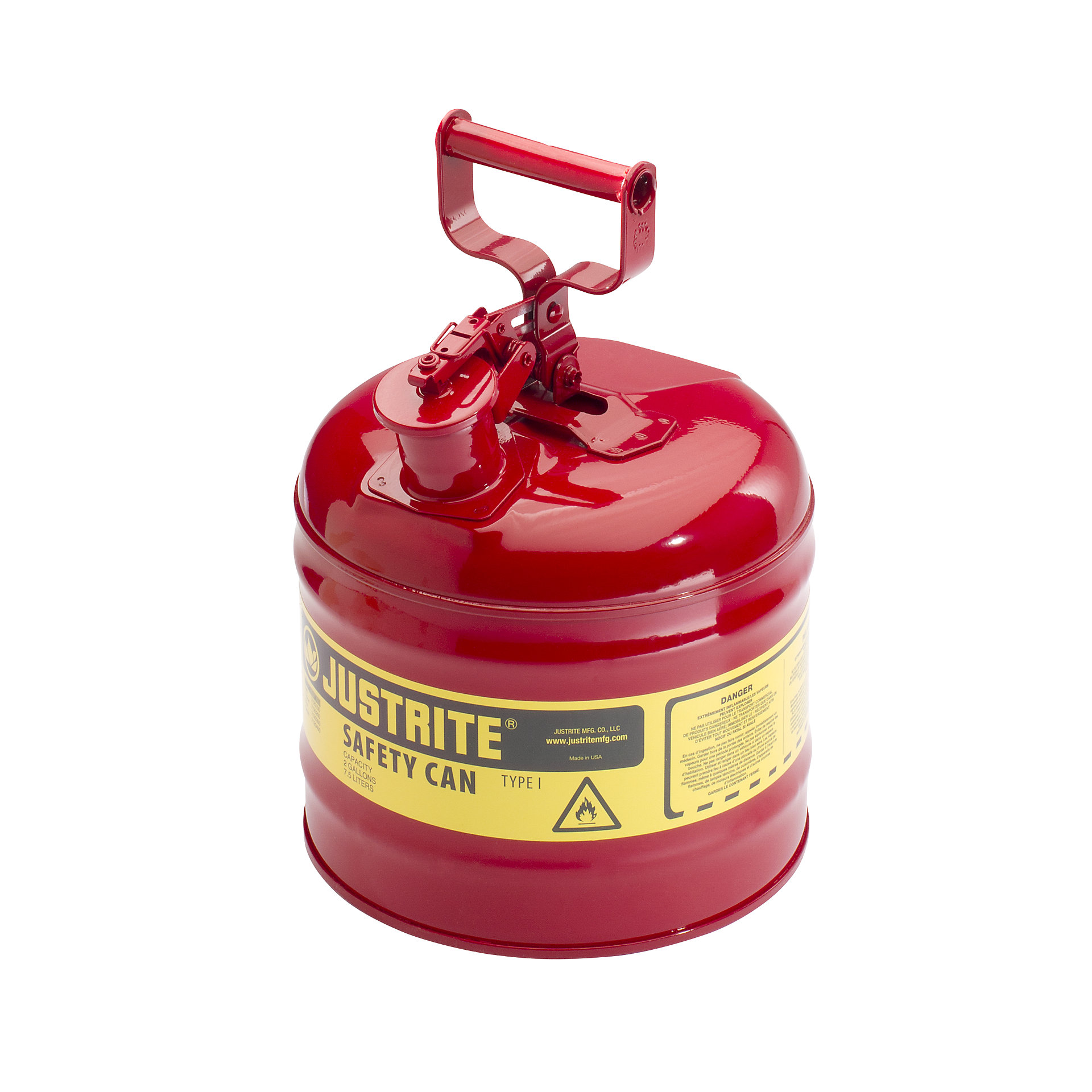 Steel safety container – Justrite: capacity 7.5 l | kaiserkraft