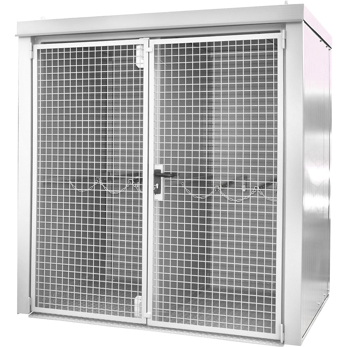 Gas cylinder container with divider, fire resistant – eurokraft pro ...