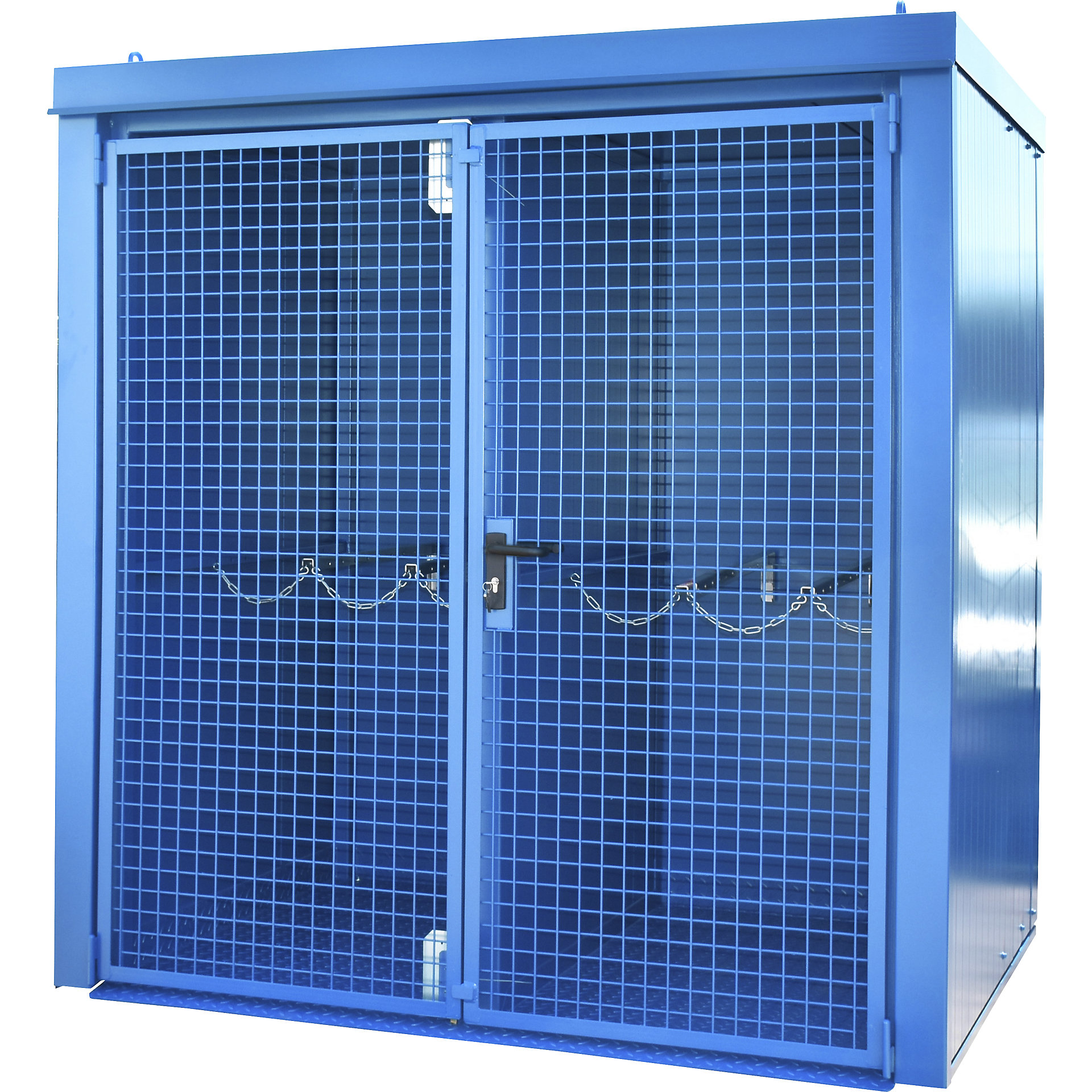 Gas cylinder container with divider, fire resistant – eurokraft pro ...